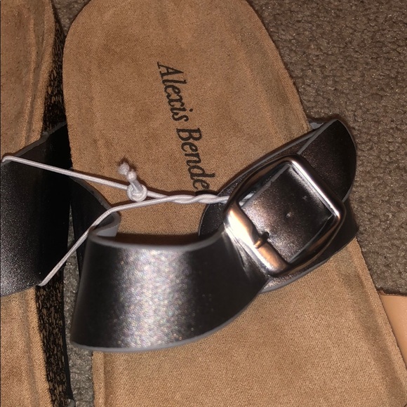 Alexis Bendel | Shoes | Alexis Bindel Metallic Strap Sandals | Poshmark